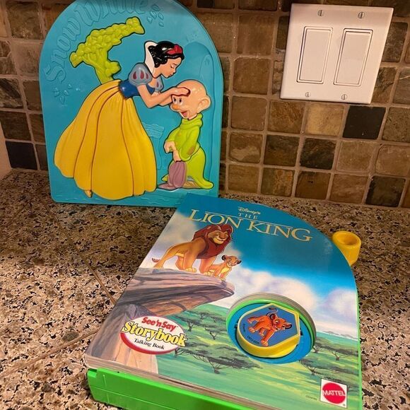 Mattel | Toys | Vintage Snow White Puzzle And Vintage Lionking Pull ...